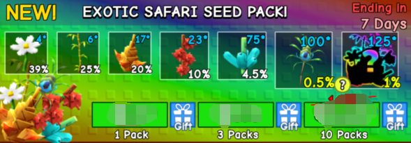 Exotic Safari Seed Pack*50 Grow a Garden – Value, Abilities, Rarity ...